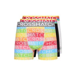 CrossHatch - "Rainbow Mix" Boxershorts f&uuml;r Herren(3er-Pack) (Grau)