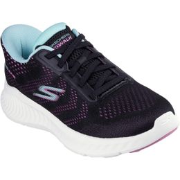 Skechers Go Walk Now Khloe Textil Damenschwarze/Lila Sneaker