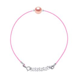 DIADEMA - Armband - Rosa Nylon - S&uuml;&szlig;wasserperle - Rosa