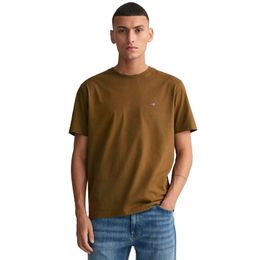 Gant Herren T-Shirts - Braun