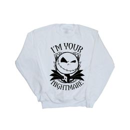 Disney - "Nightmare Before Christmas" Sweatshirt f&uuml;r Damen (Wei&szlig;)
