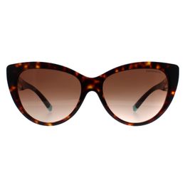 Tiffany & Co. Tiffany Cat Eye Damen Havanna Braun Farbverlauf TF4196