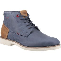 Pod Aries Leder Herren Stiefel In Marineblau