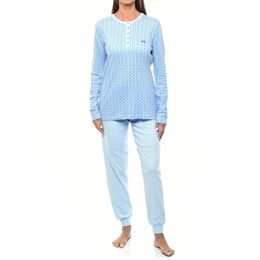KLP1 Damen-Winterpyjama mit langen &Auml;rmeln
