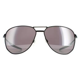 Oakley Aviateur Hommes Satin Noir Prizm Noir Polaris&eacute;
