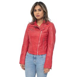 Damen-Bikerjacke aus Leder &ndash; Sansibar