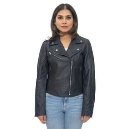 Damen-Leder-Klassiker-Biker-Brando-Jacke-Baku