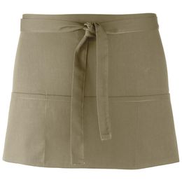 Premier Ladies/Womens Colours 3-Taschen-Sch&uuml;rze (Olive)