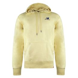 New Balance Neues Gleichgewicht Langarm gelber Herren Essentials bestickter Hoodie MT11550 PSW