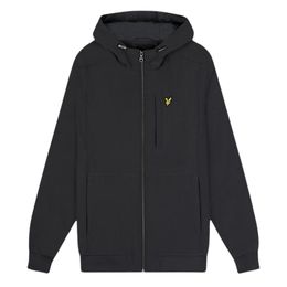 Lyle & Scott Gunmetal Grey Softshelljacke mit Lyle & Scott-Logo