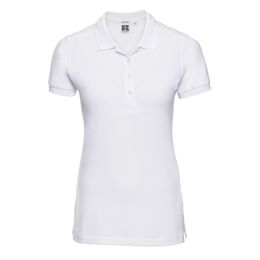 Russel Athletic Russell - Poloshirt Stretch f&uuml;r Damen (Wei&szlig;)