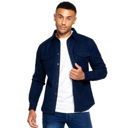 Enzo | Herren strukturiertes &Uuml;berhemd - Navy