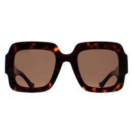 Gucci Square Damen Havanna Braun GG1547S