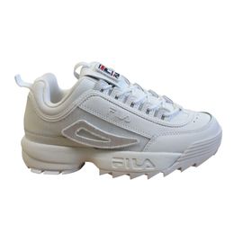 Fila Disruptor II Patches Damen wei&szlig;e Trainer
