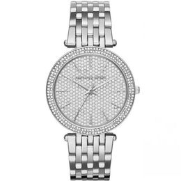 Michael Kors MK3437 Darci Silber Kristall Pave Damenuhr