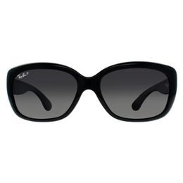 Lunettes De Soleil Ray-Ban Jackie OHH 4101 601/T3 D&eacute;gause Gris Noir Brillant Polaris&eacute;