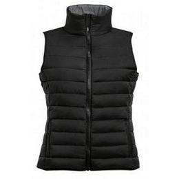 SOLS Womens/Ladies Wave Padded Water Repellent Bodywarmer/Weste (Schwarz)
