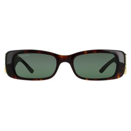 Balenciaga Rechteck Womens Dark Havana Gr&uuml;n BB0096S