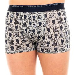 Atmungsaktive Boxershorts aus gewebter, elastischer Baumwolle f&uuml;r Damen JFB108-DOG-GREY