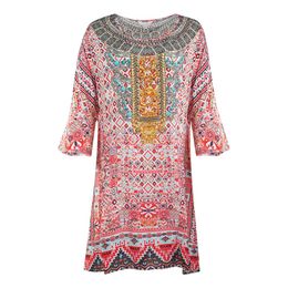 Inoa Aleppo 1928 Print Kurze R&uuml;sche Mehrfarbig Kaftan Cover Up