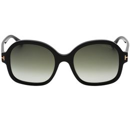 Tom Ford Smoke Lens Glanzende schwarze Sonnenbrille