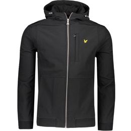 Lyle & Scott Die Lyle & Scott Softshell-Jacke ist mit ihrem elastischen Saum, den &Auml;rmelb&uuml;ndchen, der verstellbaren Kapuze und den unauff&auml;lligen Taschen das ganze Jahr &uuml;ber ein Must-have. Die klassische Silhouette aus strapazierf&auml;higem Softshell und mit unserem Golden Eagle veredelt, wertet jeden Freizeitlook auf und h&auml;lt die Elemente in Schach. Mit verst&auml;rkten N&auml;hten und strapazierf&auml;higen Rei&szlig;verschl&uuml;ssen. Pas