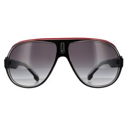 Lunettes de soleil Carrera Speedway / N T4O 9O Black Crystal Blanc rouge Gray fonc&eacute;