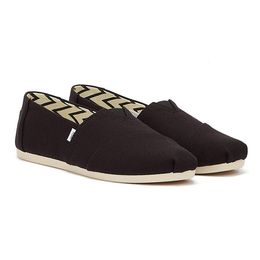 Toms Shoes Kaufen Sie Toms Alpargata Baumwolle Leinwand Damen Schwarze Espadrilles