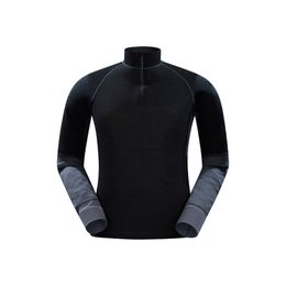 Mountain Warehouse - "Ultra" Base Layer Oberteil Rei&szlig;verschluss f&uuml;r Herren (Schwarz)