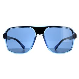 Dolce & Gabbana Dolce & Gabbana Square Mens Bleu transparent et noir noir DG6134 Lunettes de soleil