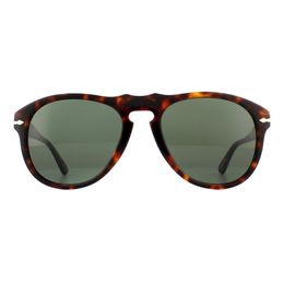 Lunettes De Soleil Persol 0649 24/31 Havane Vert 52mm