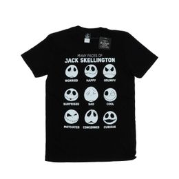 Disney - "Nightmare Before Christmas Many Faces Of Jack" T-Shirt f&uuml;r Herren (Schwarz)