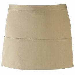 Premier Ladies/Womens Colours 3-Taschen-Sch&uuml;rze (Khaki)