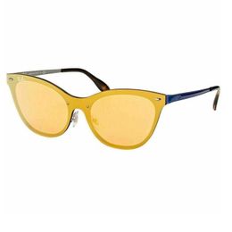 Ray-Ban Metall-Sonnenbrille in Katzenaugenform RB3580N90377J43 Damen