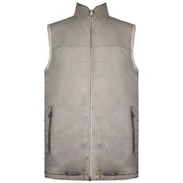Hackett London Reversible Herren Beige Leinen Gilet