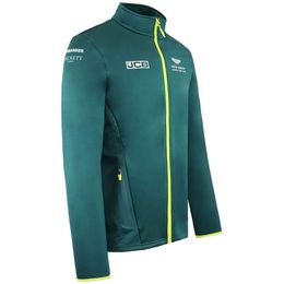 Gr&uuml;ne Softshelljacke f&uuml;r Damen des offiziellen Aston Martin F1-Teams