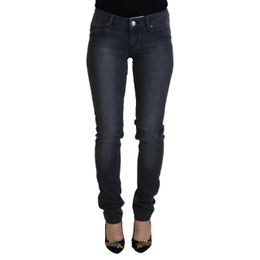 Acht Graue Baumwolle Skinny Niedrigbund Damen Freizeit Denim Damen Jeans