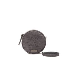 Pompei Donatella Grey Leather Crossbody Body's Bag