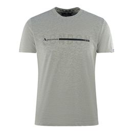 Aquascutum London 1851 T-Shirt mit geteiltem Logo Grau