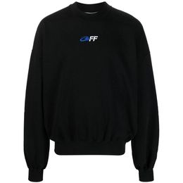 Off-White Exact Opposite Boxy Fit Schwarzes Sweatshirt