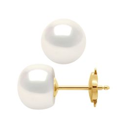 DIADEMA - Ohrringe - Gelbgold und echte S&uuml;&szlig;wasserperlen