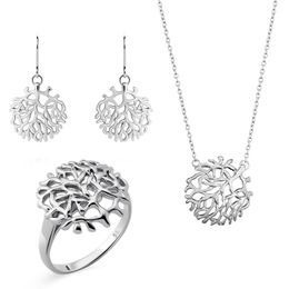 Orphelia 'Flavie' Damen-Set aus 925er Sterlingsilber: Halskette + Ohrringe + Ring &ndash; Silber SET-7502