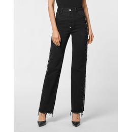 Philipp Plein Wide-Leg-Jeans
