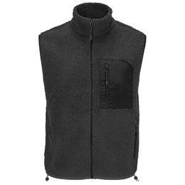 SOLS Unisex Adult Fury Sherpa Body Warmer (Carbon/Grau/Schwarz)