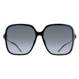 Gucci Square Womens Gl&auml;nzend Schwarz und Gold Grau Gradient GG1267S