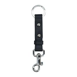 Dolce & Gabbana Dolce & Gabbana Herren Schl&uuml;sselanh&auml;nger aus schwarzem Leder