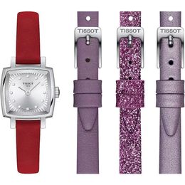 Tissot Lovely Square Valentinstags Damen Rotuhr T0581091603600