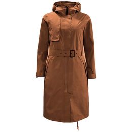 Jack Wolfskin Tech Lab Damen Brauner Trenchcoat