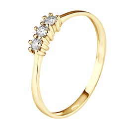 DIADEMA - Ring - Trilogie Diamant - Gelbgold