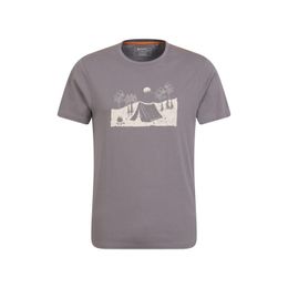 Mountain Warehouse Herren Camping Skizze Bio T-Shirt (Grau)